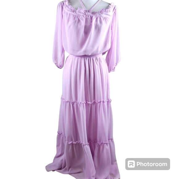 1. State | Dresses | State Pastel Lavender Cottagecore Tiered Off ...